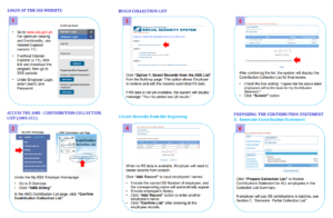 Employers' Guide: Creating an Electronic Contribution Collection List ...