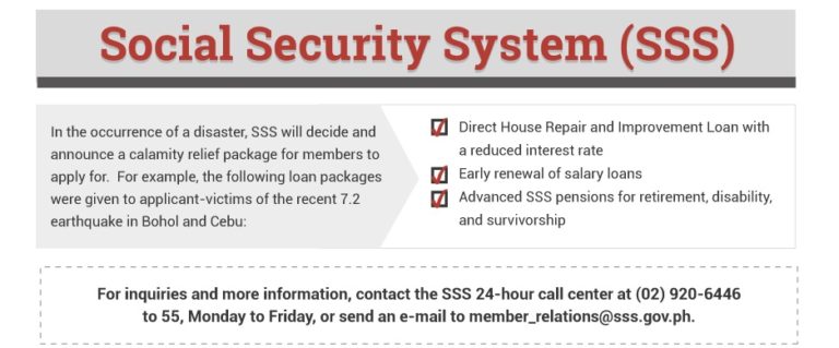 SSS Benefits You Can Take Advantage of When Under State of Calamity ...